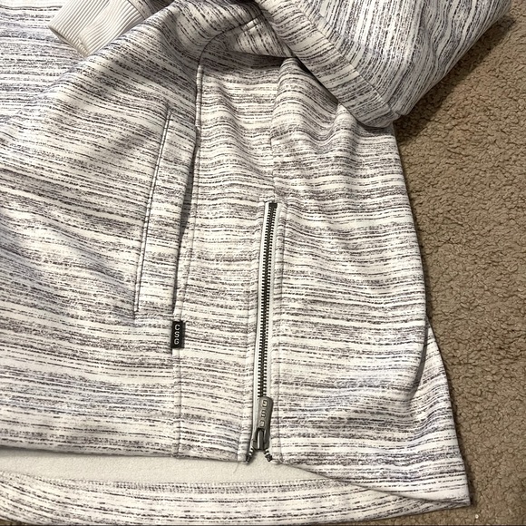 csg | Shirts | Csg White Grey Zip Up Hoodie | Poshmark